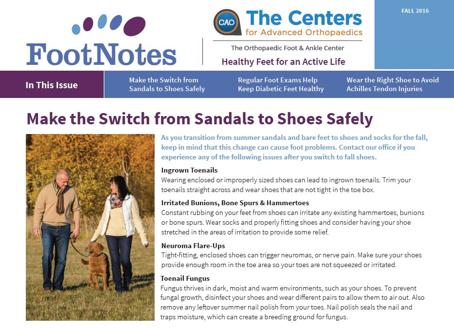 The Fall edition of FootNotes is out now!: Orthopaedic Foot & Ankle ...